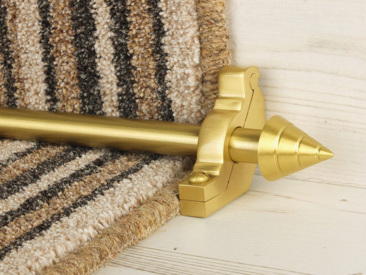 Arrow Stair Rods - Satin Brass | Stair Heaven
