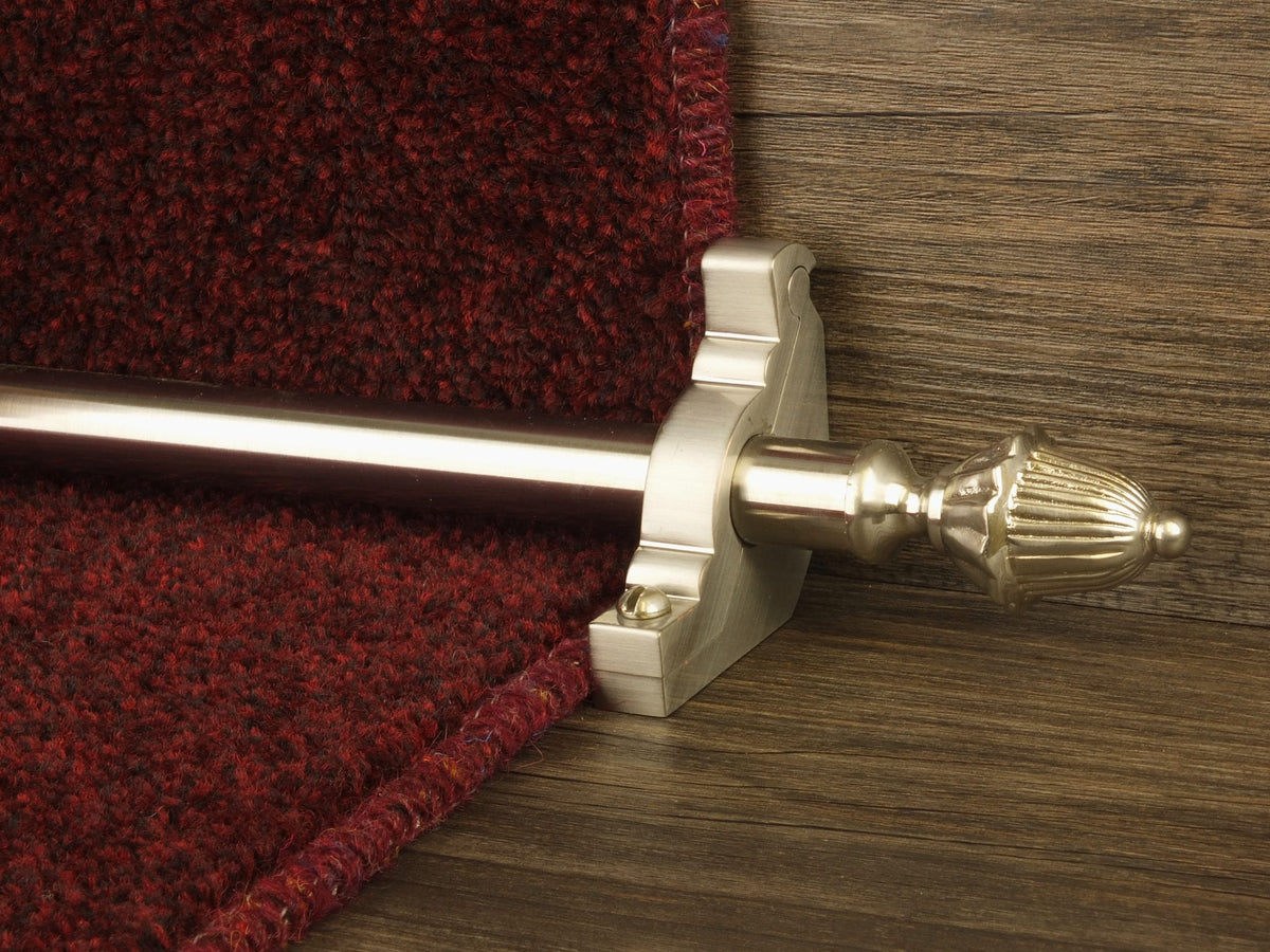 Dubai Stair Rods - Satin Nickel | Stair Heaven