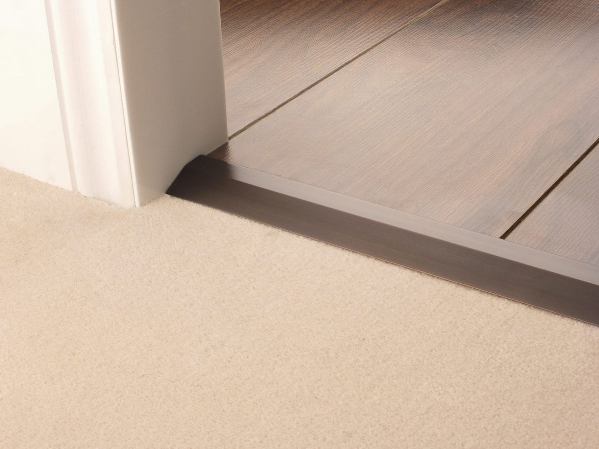 Premier Compression Ramp - Antique Bronze | Carpet to Tile Threshold Strip