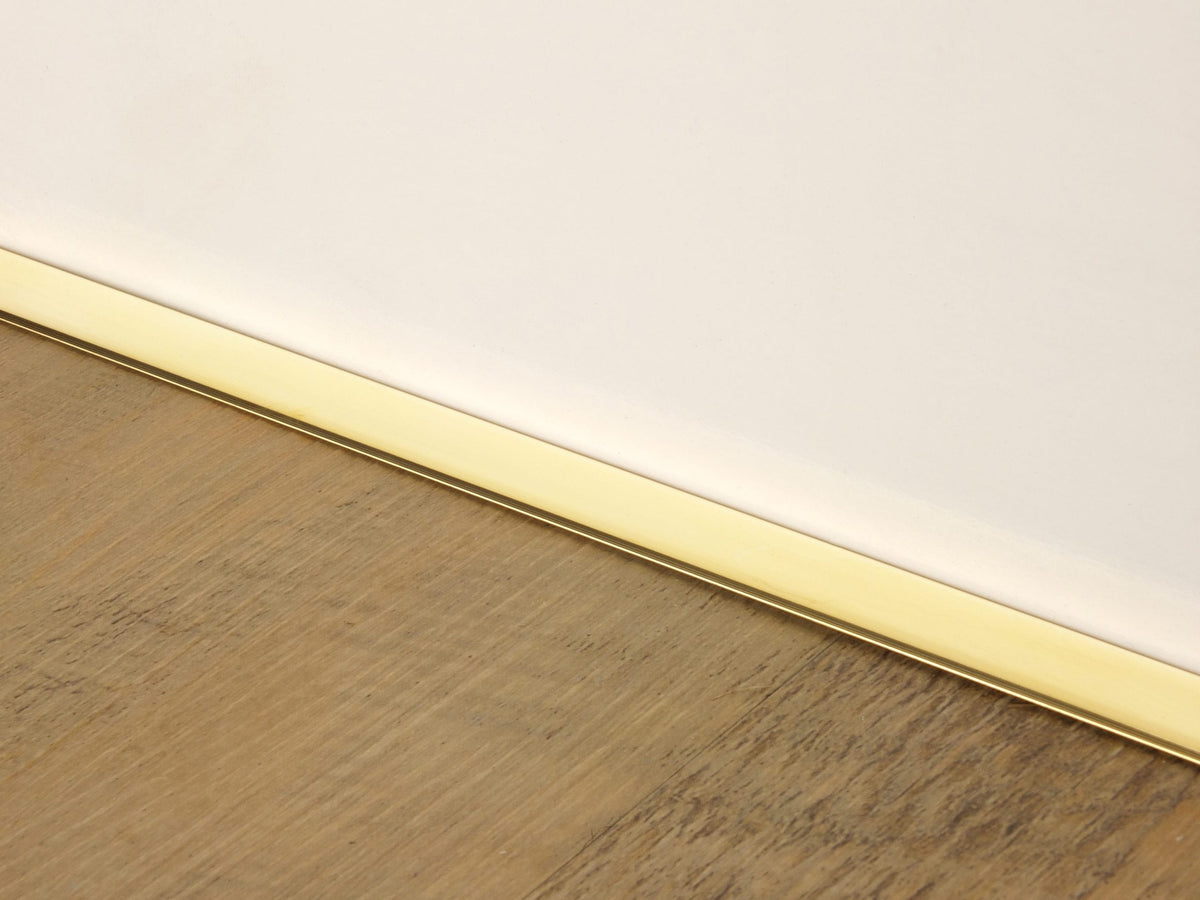 Premier Little Lip Floor Trim - Polished Brass