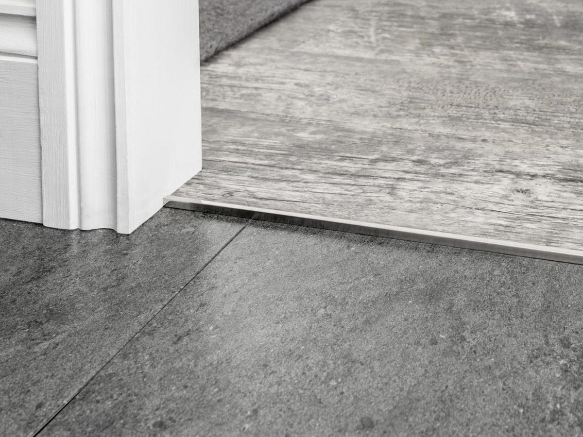 Premier LVT Square Cap - Satin Nickel | Edge Profile for LVT
