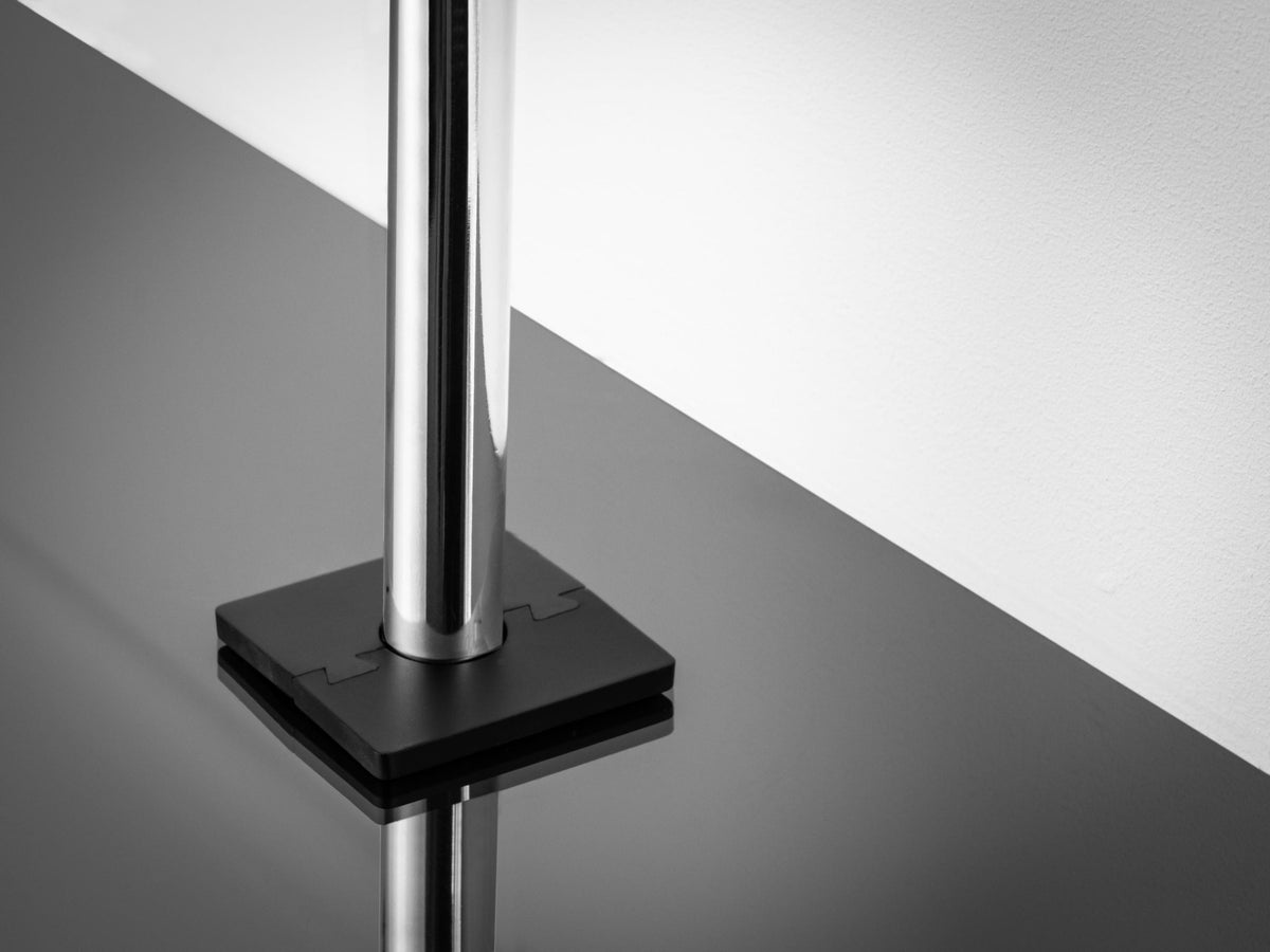 Square Clip-On Pipe Cover - Black | Stair Heaven